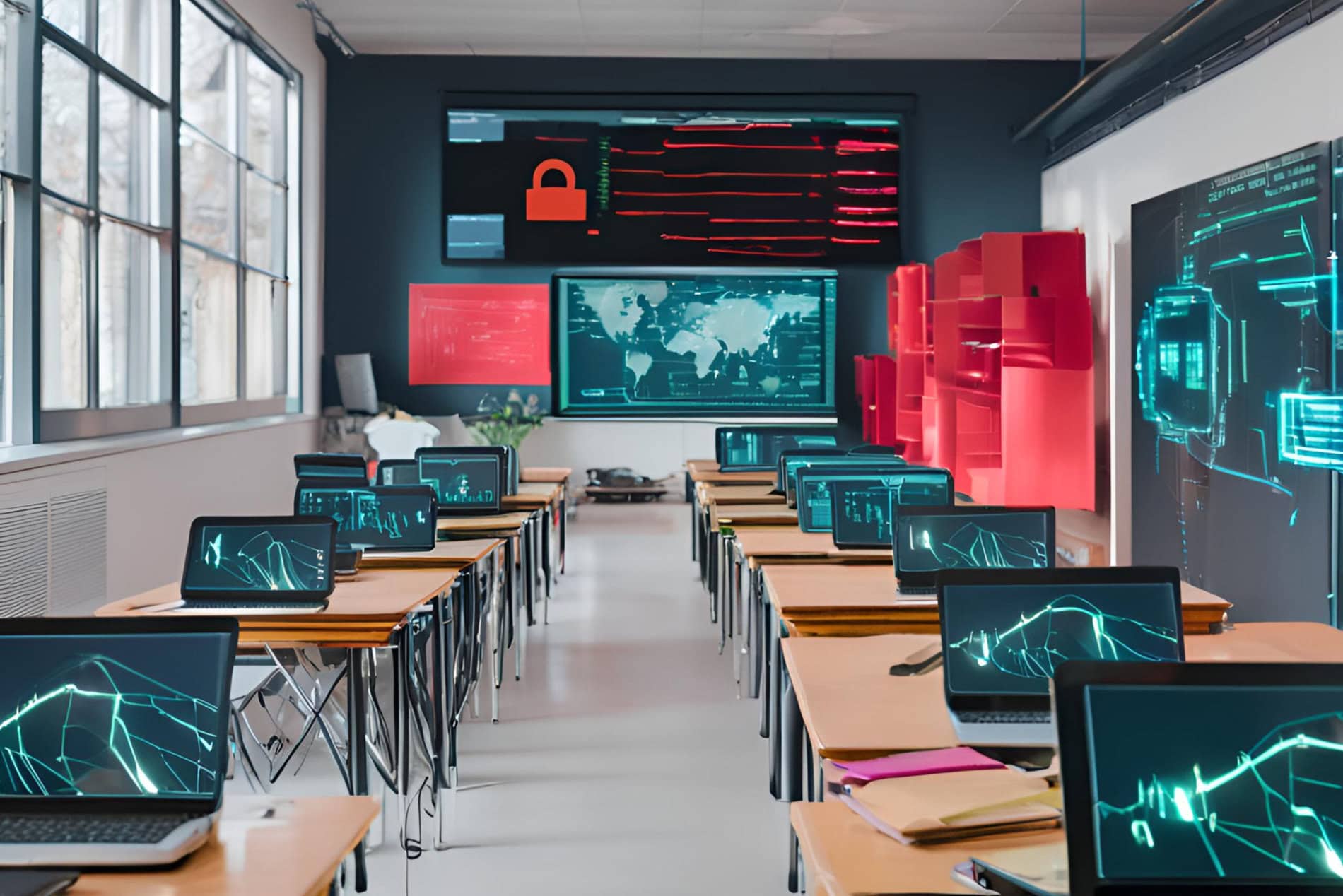 How can schools protect themselves from cyberattacks?